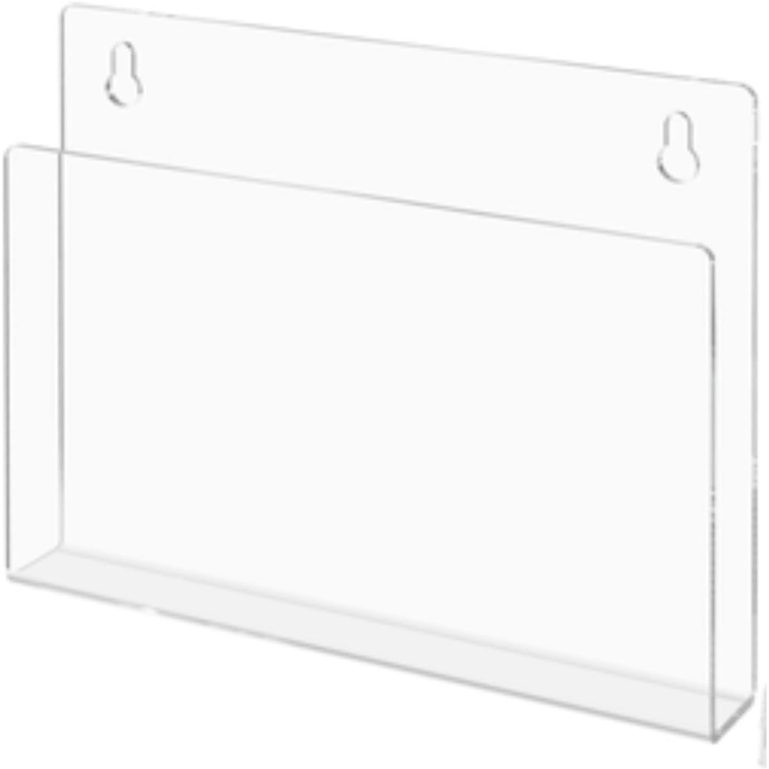 Tablet or Patient Chart Holder with Open Sides Clear Acrylic 12" Wide ...