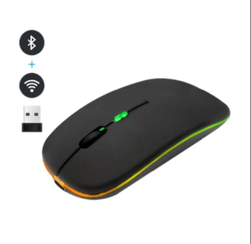 Tablet Phone Computer Bluetooth Wireless Mouse Charging Luminous 2.4G ...