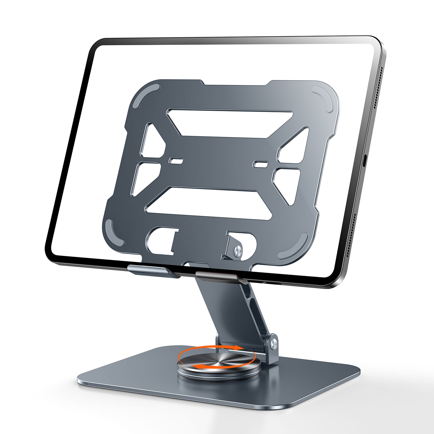 Tablet Stand Adjustable with 360 Swivel Base Aluminum Tablet Stand ...