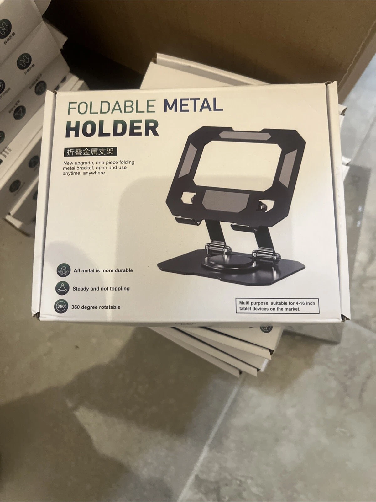Tablet Stand, All Metal Desktop Rotating Stand, Supports Tabletstand ...