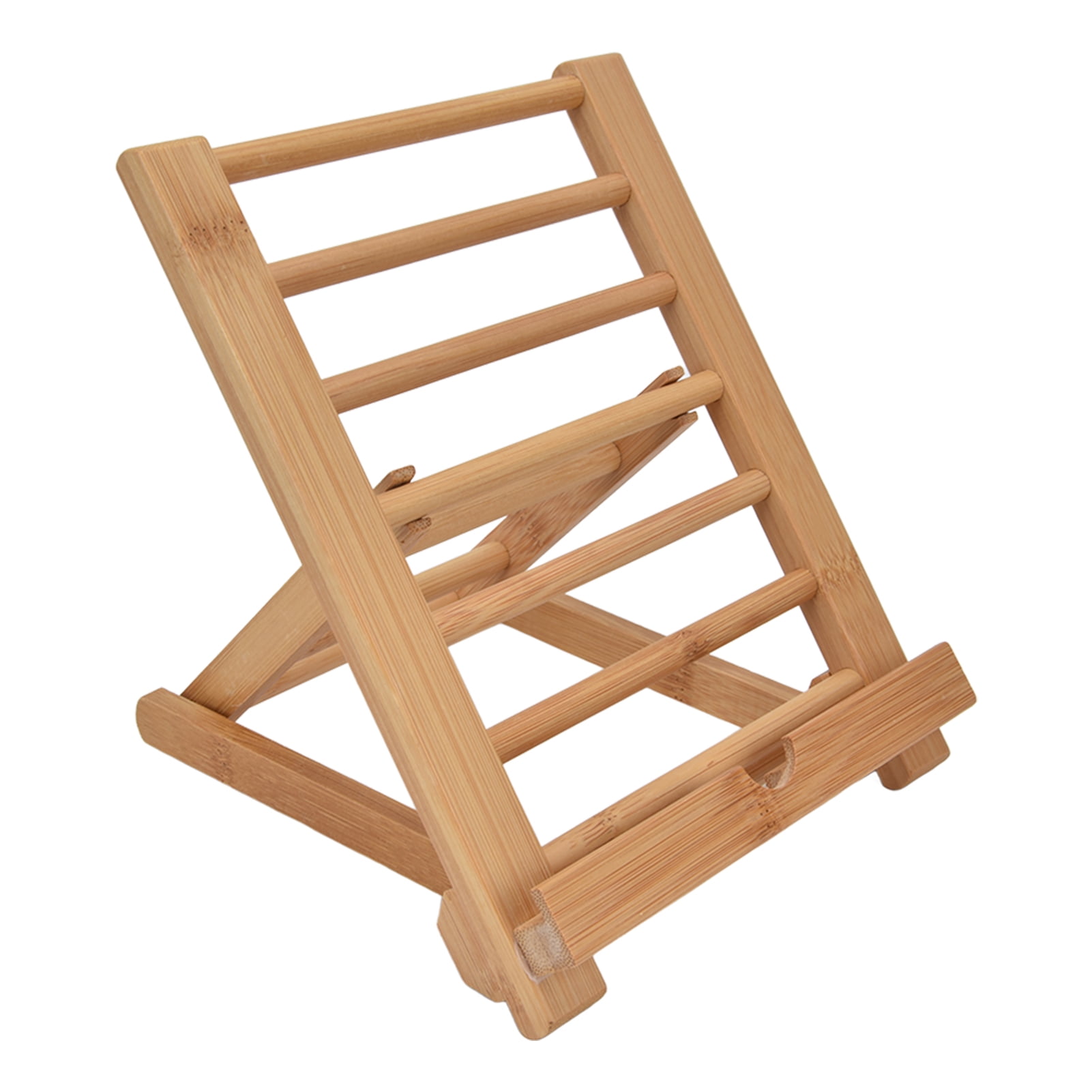 Tablet Stand Bamboo Folding Multi Angle Universal Desktop Tablet Holder ...