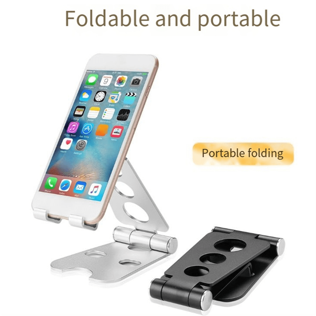 Tablet Stand Folding Adjustable Desk Portable Desktop Stand Tablet ...