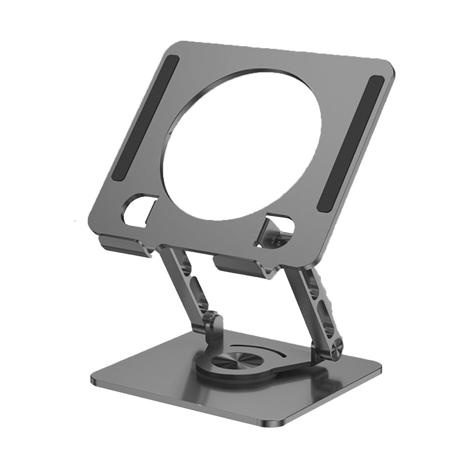Tablet Stand Holder with 360° Rotating Base, Adjustable Foldable iPad ...