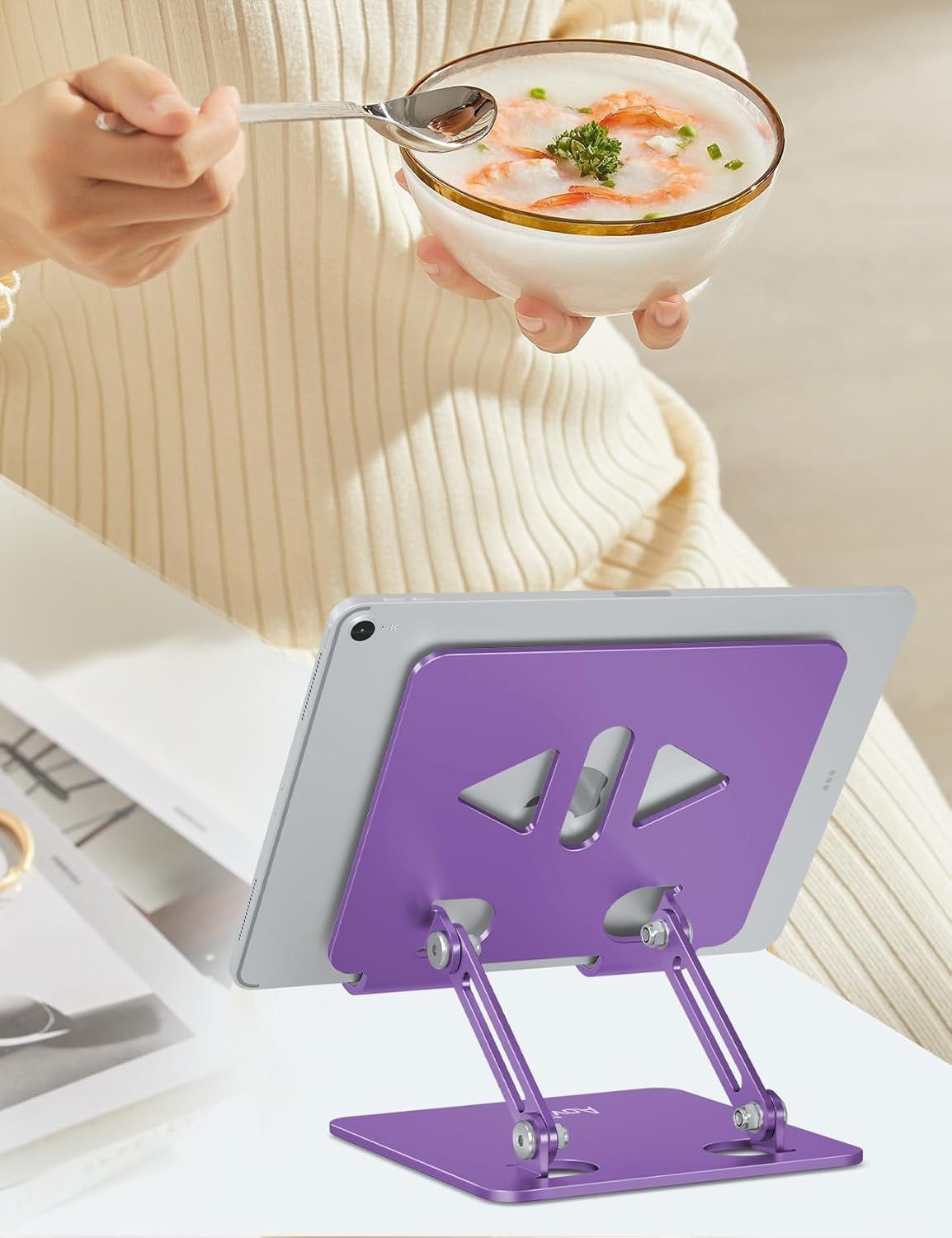 Tablet Stand Holder for Desk, Adjustable Desktop Tablet Holder ...