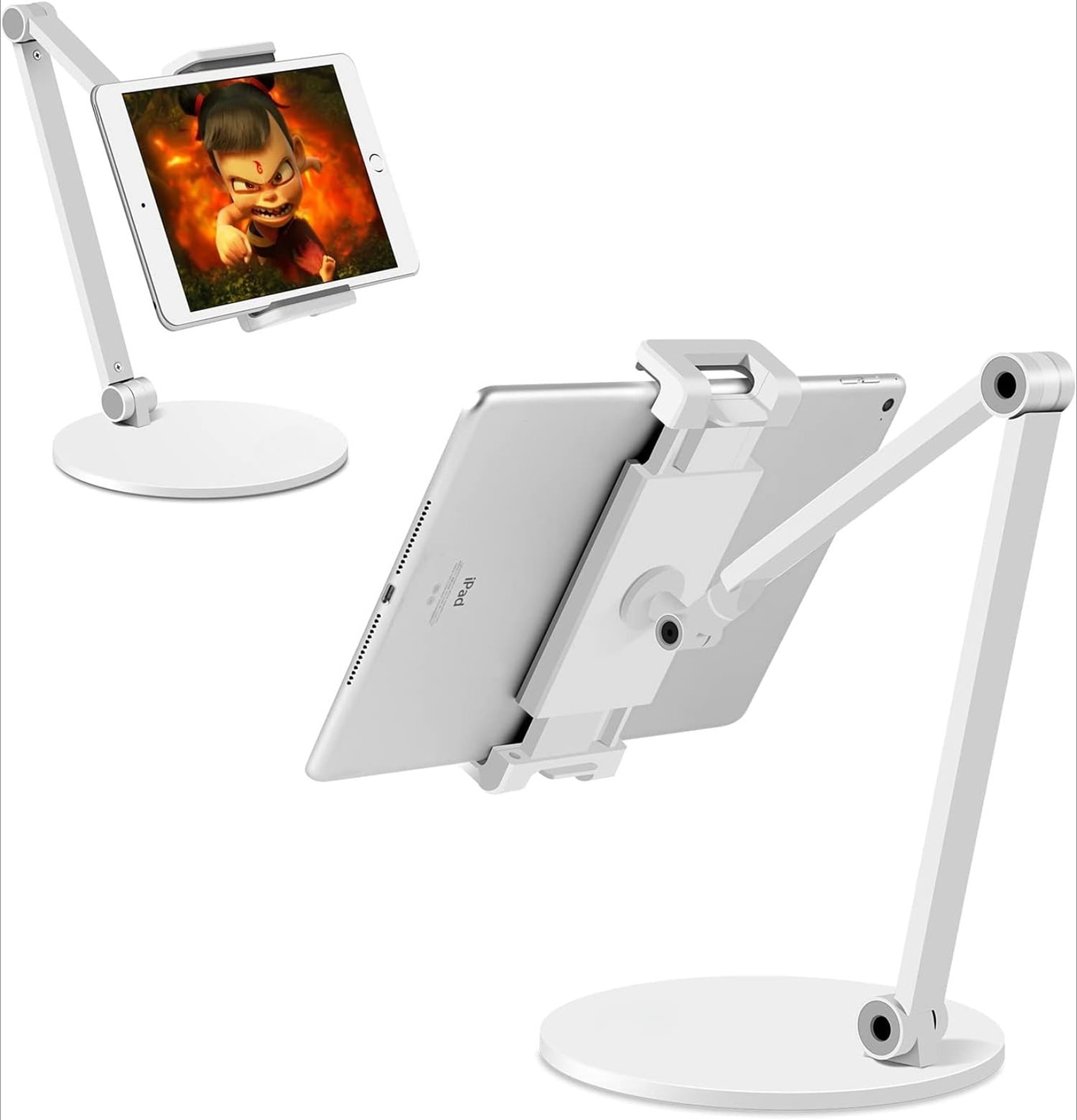 Tablet Stand,Tightness Adjustable 360°Rotatable Multi-Angle Eye-Level ...