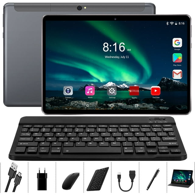 TOSCIDO 10inch Tablet, 64GB, 4GB RAM, Octa-Core, Android 10, 5000mAh ...