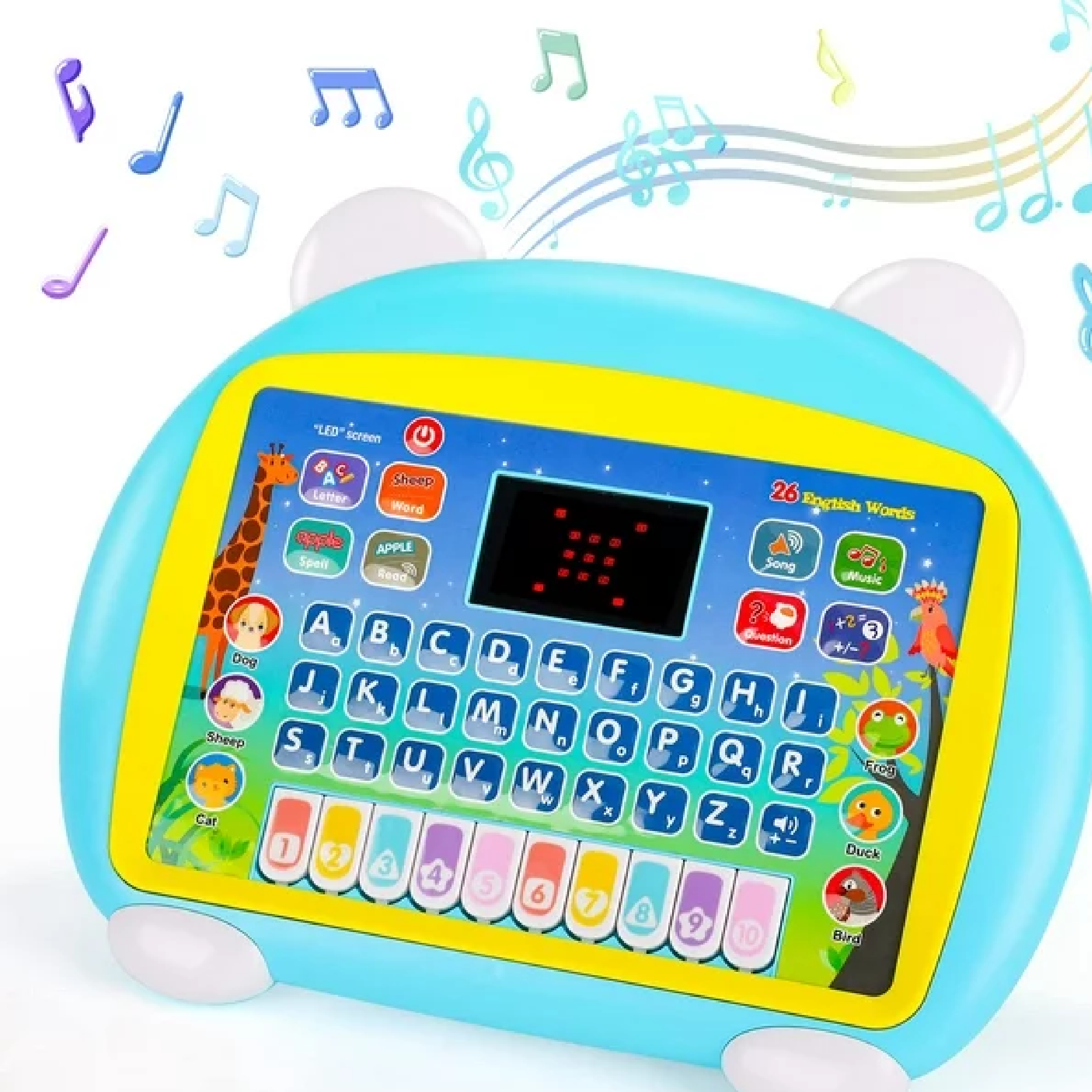 Educational Tablet Toy for 1-4 Year Old Boys & Girls, Interactive ...