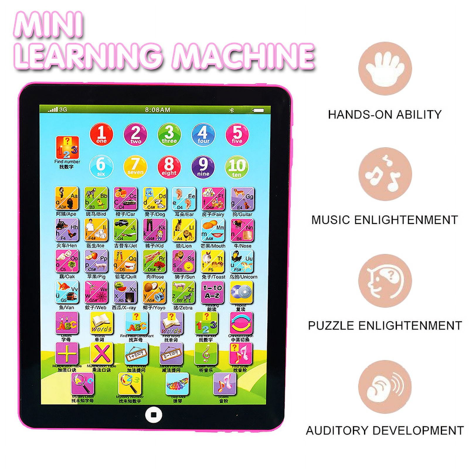 Tablet Toy, Kids' Learning Pad 5 Modes Early Educational Tablet Toy ...