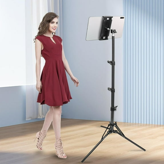 Tablet Tripod Stand, with 65 inch Height Adjustable Tripod Stand with ...