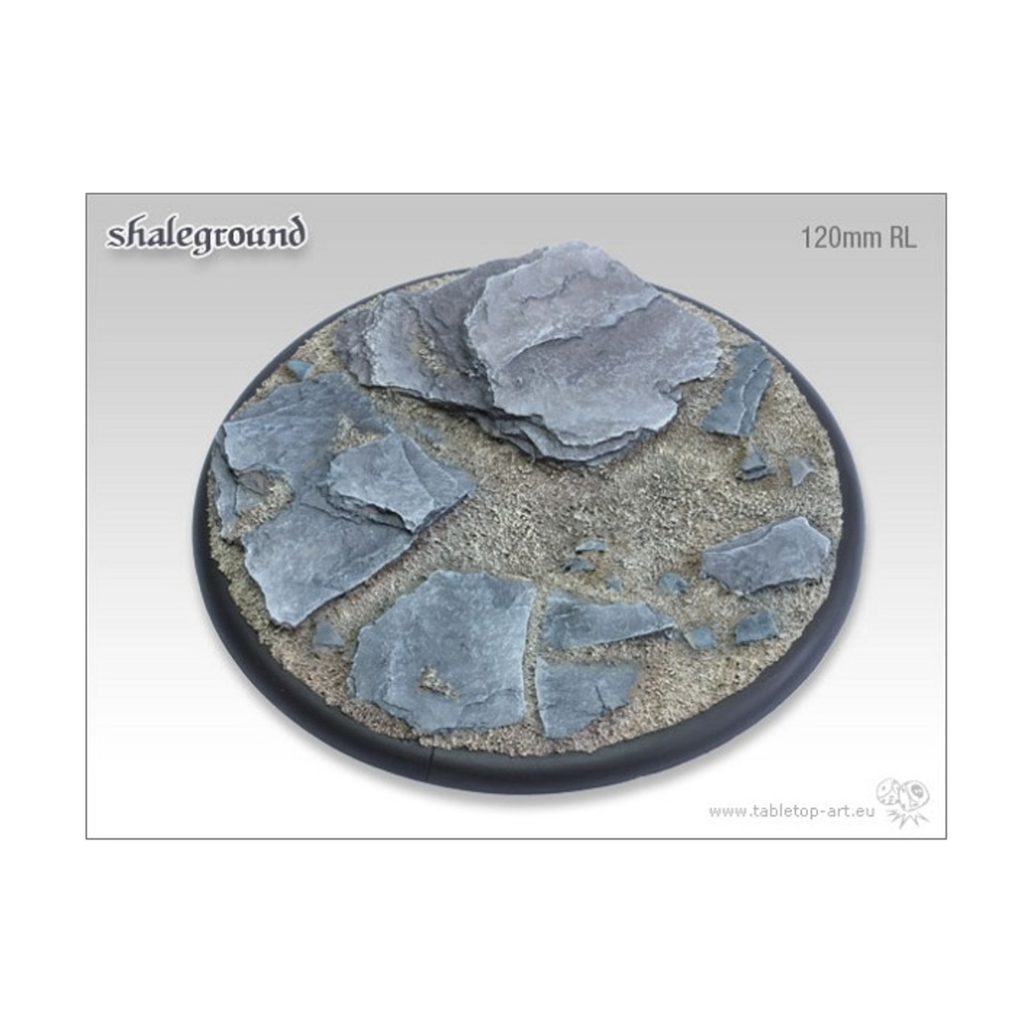 Tabletop Art 120mm Round Base w/Lip - Shale Ground New - Walmart.com