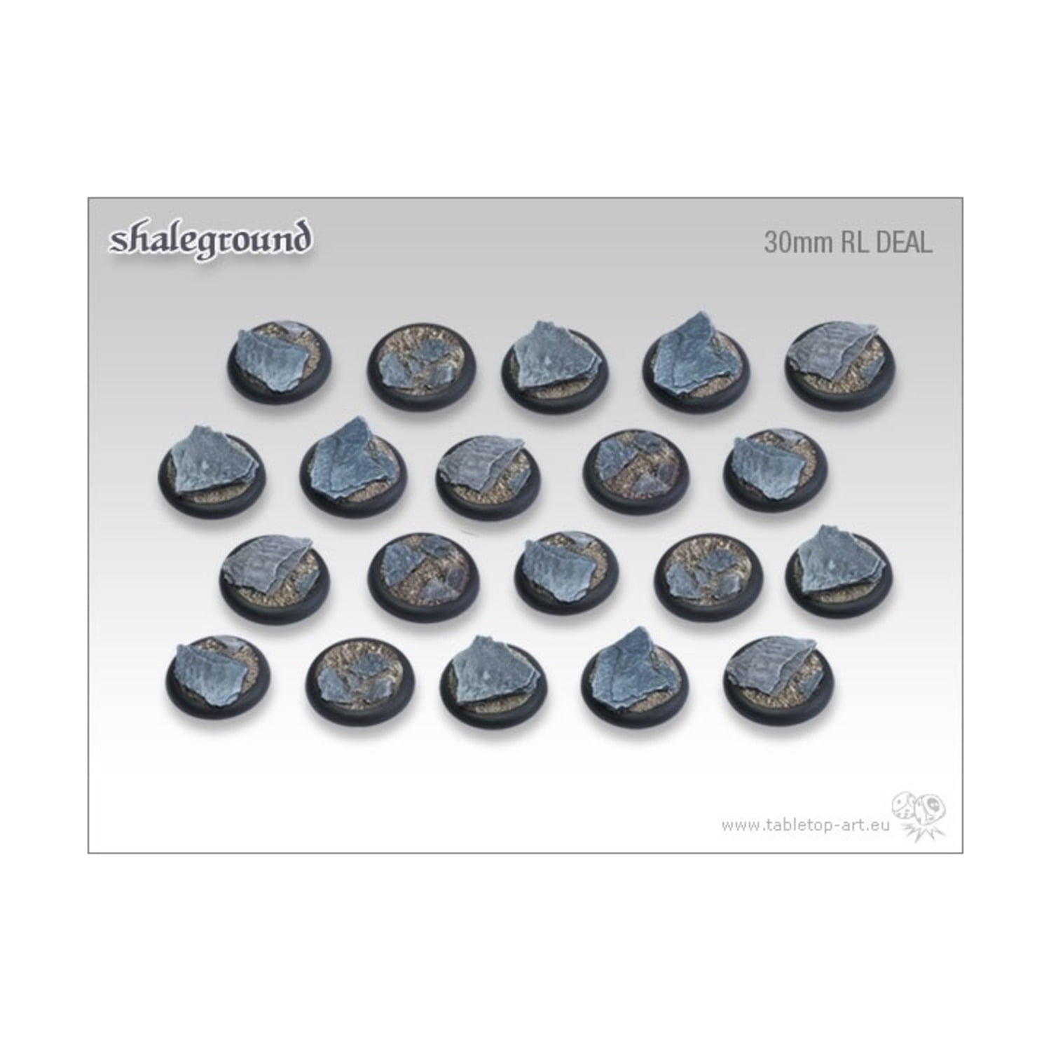 Tabletop Art 30mm Round Base w/Lip - Shale Ground (20) New - Walmart.com