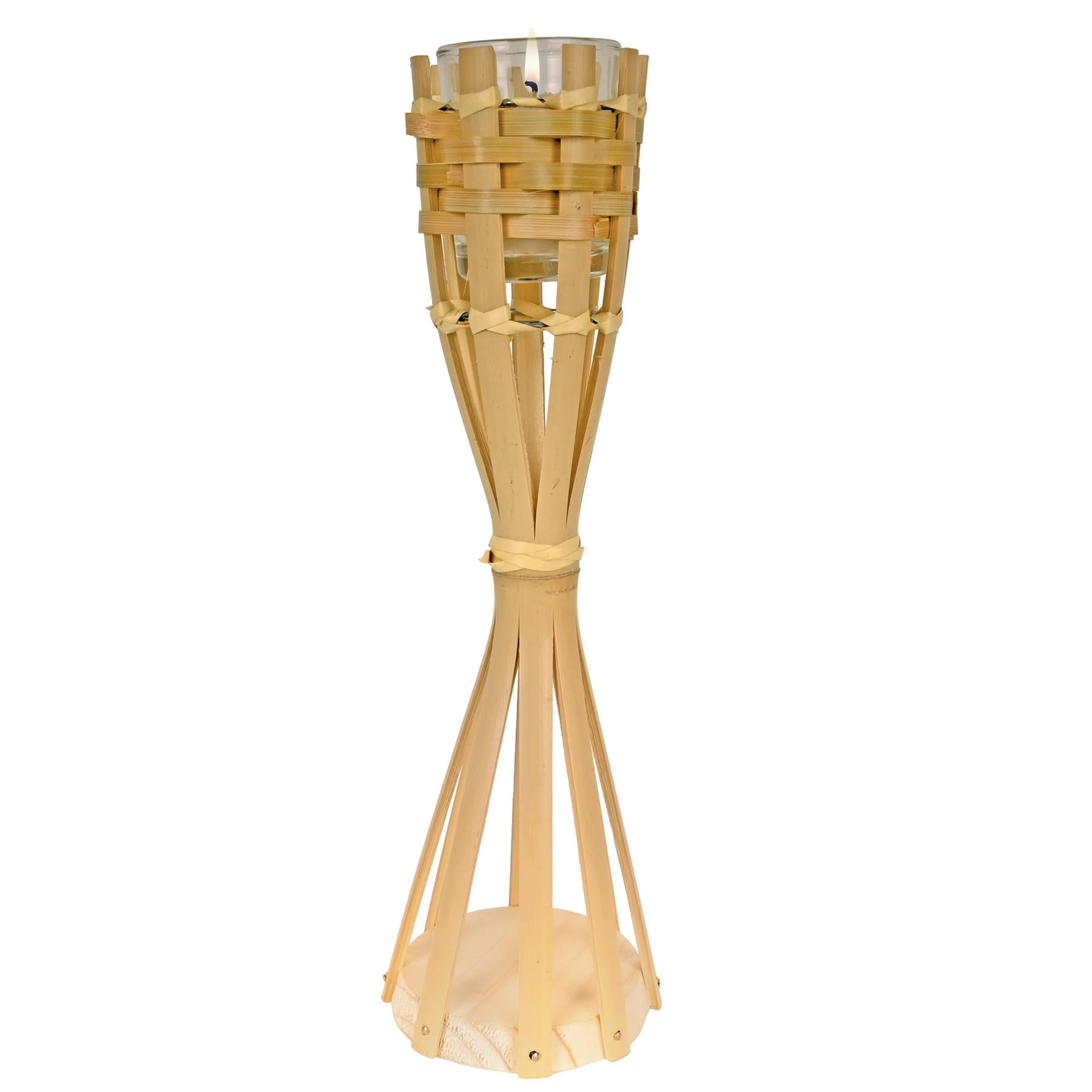 Tabletop Bamboo Torch (candle included) Party Accessory (1 count) (1 ...