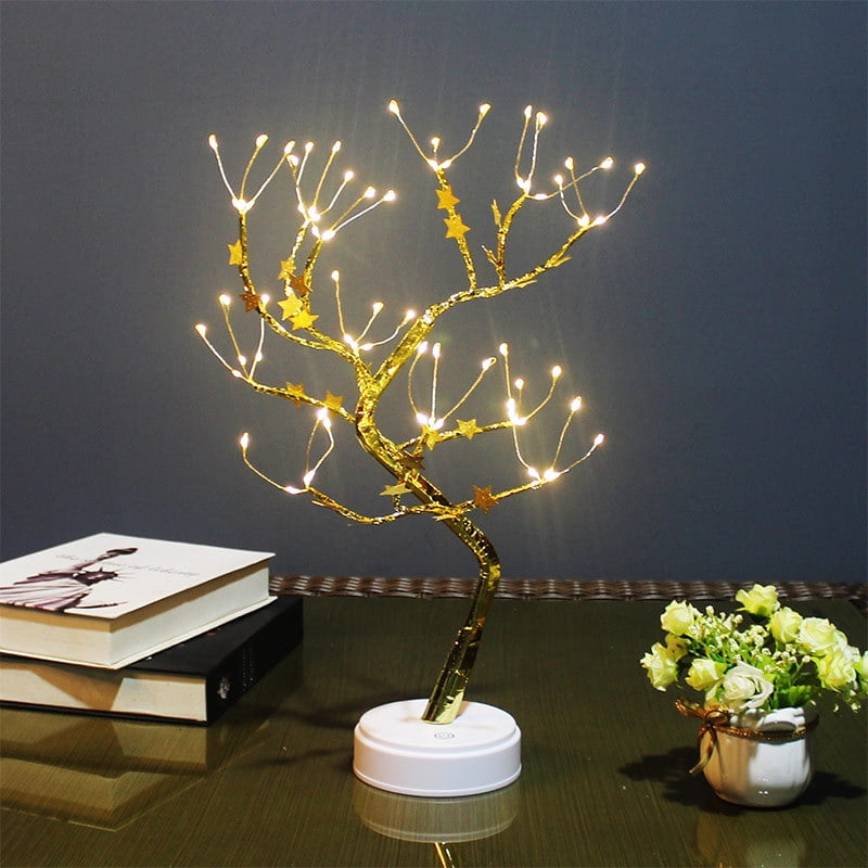 Tabletop Bonsai Lighted Tree LED Christmas Decorations Table Tree Lamp ...