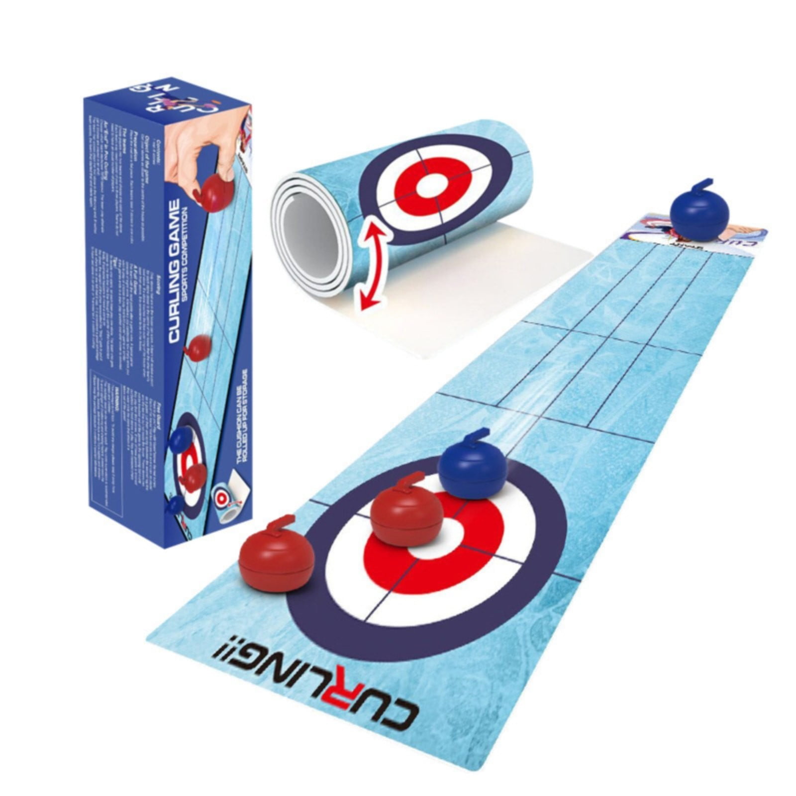 Tabletop Curling Game Indoor Table Top Games Roll Up Design Roll Up ...
