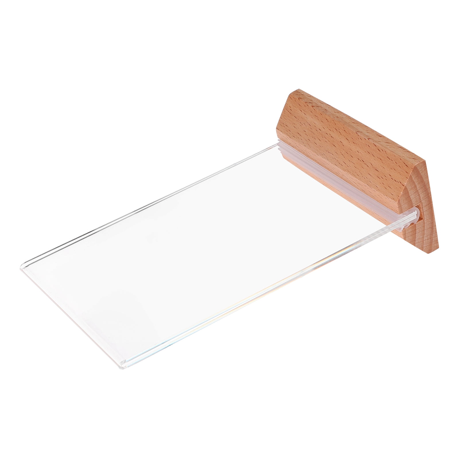 NIAIZEK Wooden Business Card Holder Stand Clear Display Organizer 6 ...