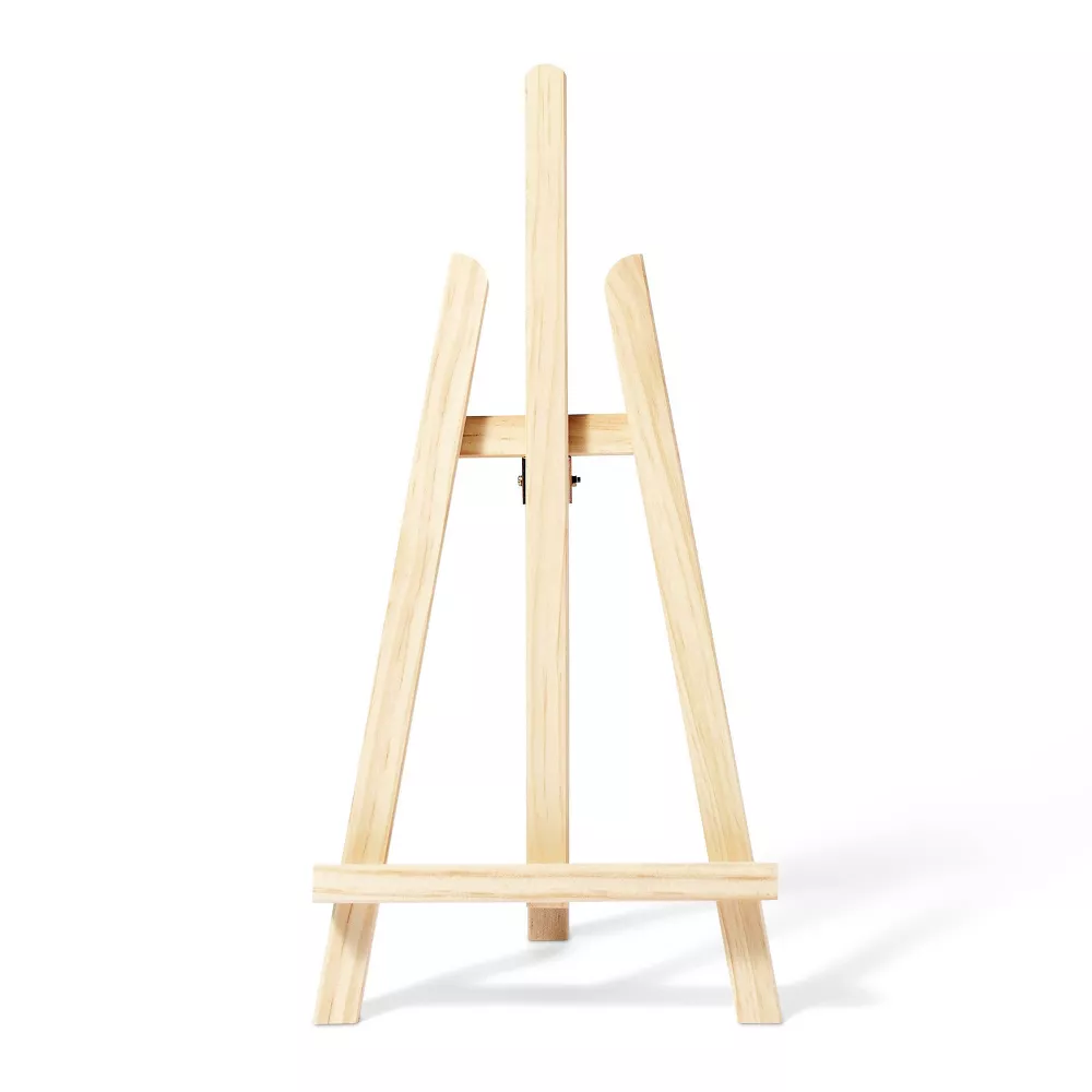 Tabletop Easel Off-White Hardwood Artist Stand for Painting, 16.8 ...
