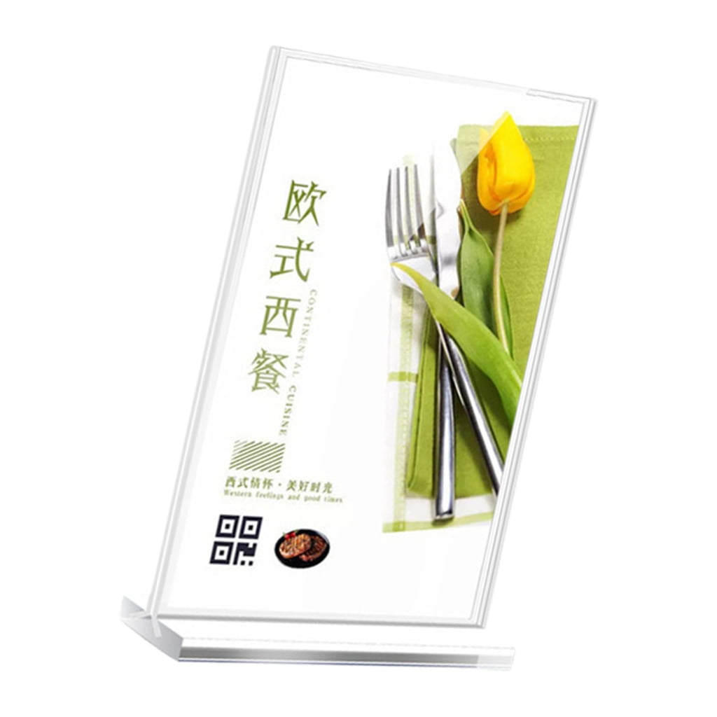 Tabletop Easy Change Desktop Signage System With Clear Frame For Retail ...