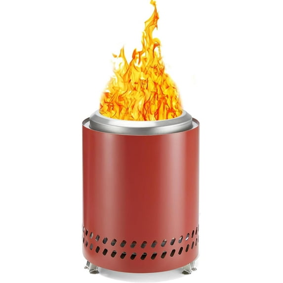 Tabletop Fire Pit, 7-Inch Smokeless Stainless Steel Firepit for Camping ...