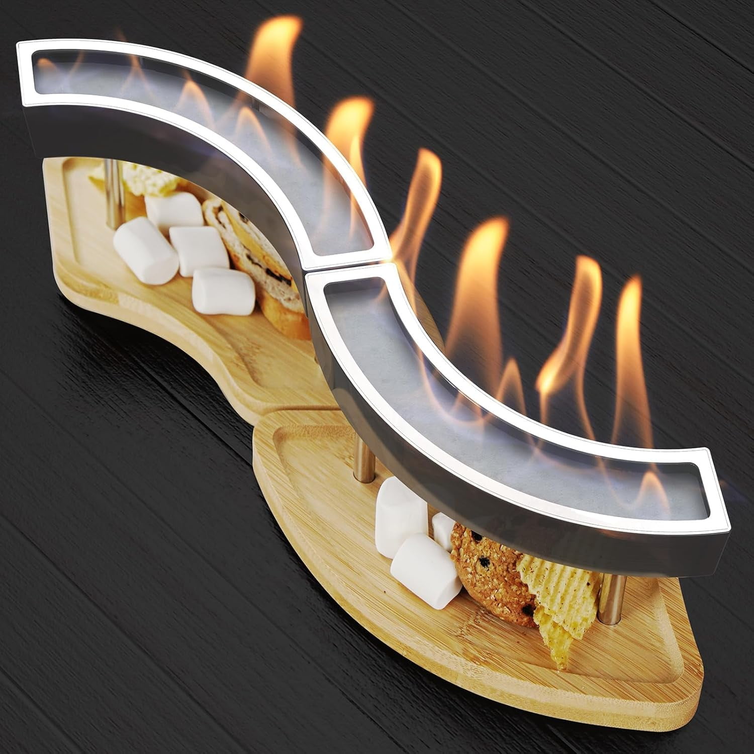 Tabletop Fire Pit - Ethanol Table Top Firepit for Indoor Outdoor Use ...