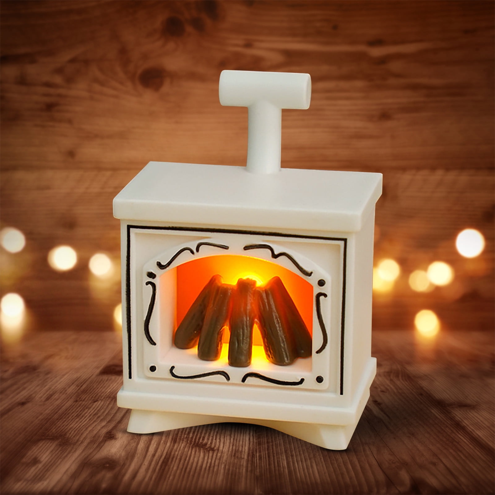 Tabletop Fire Pit, LED Miniature Luminous Fireplace Lights, Home ...
