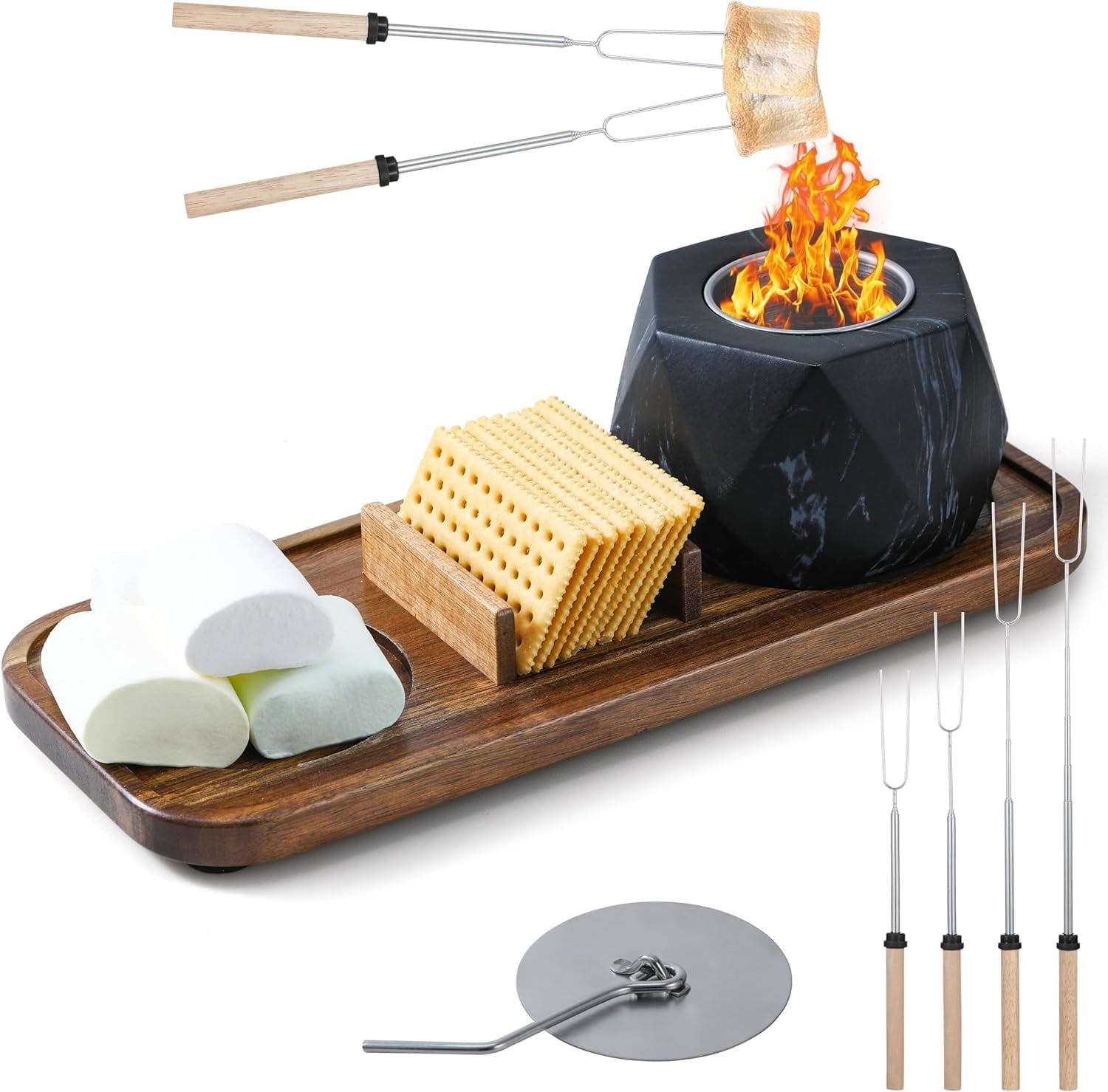 Tabletop Fire Pit Maker Kit - Portable Outdoor & Indoor Fire Pit ...