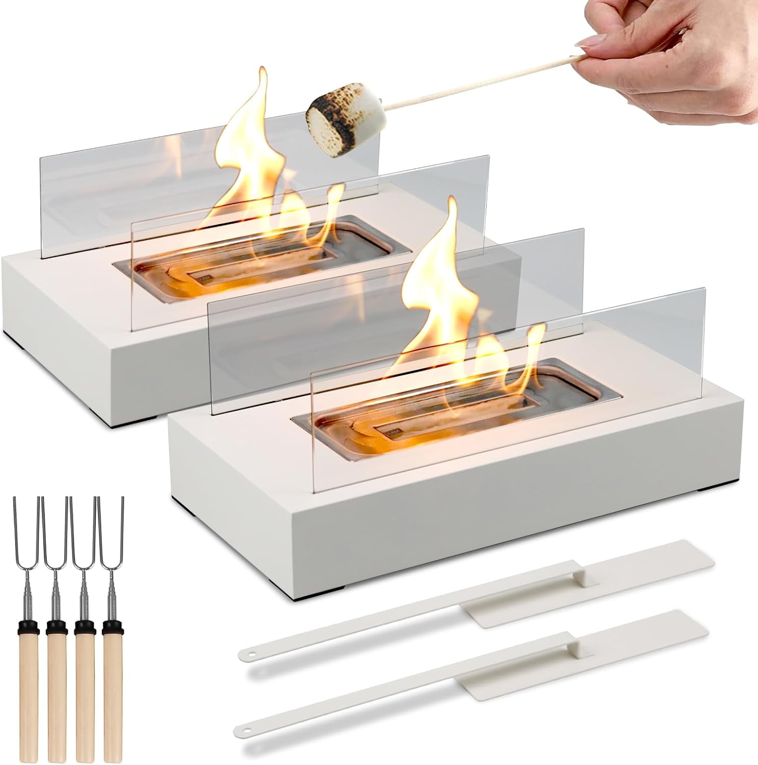 Tabletop Fire Pit Outdoor Portable Table Top Firepit Indoor Tabletop ...