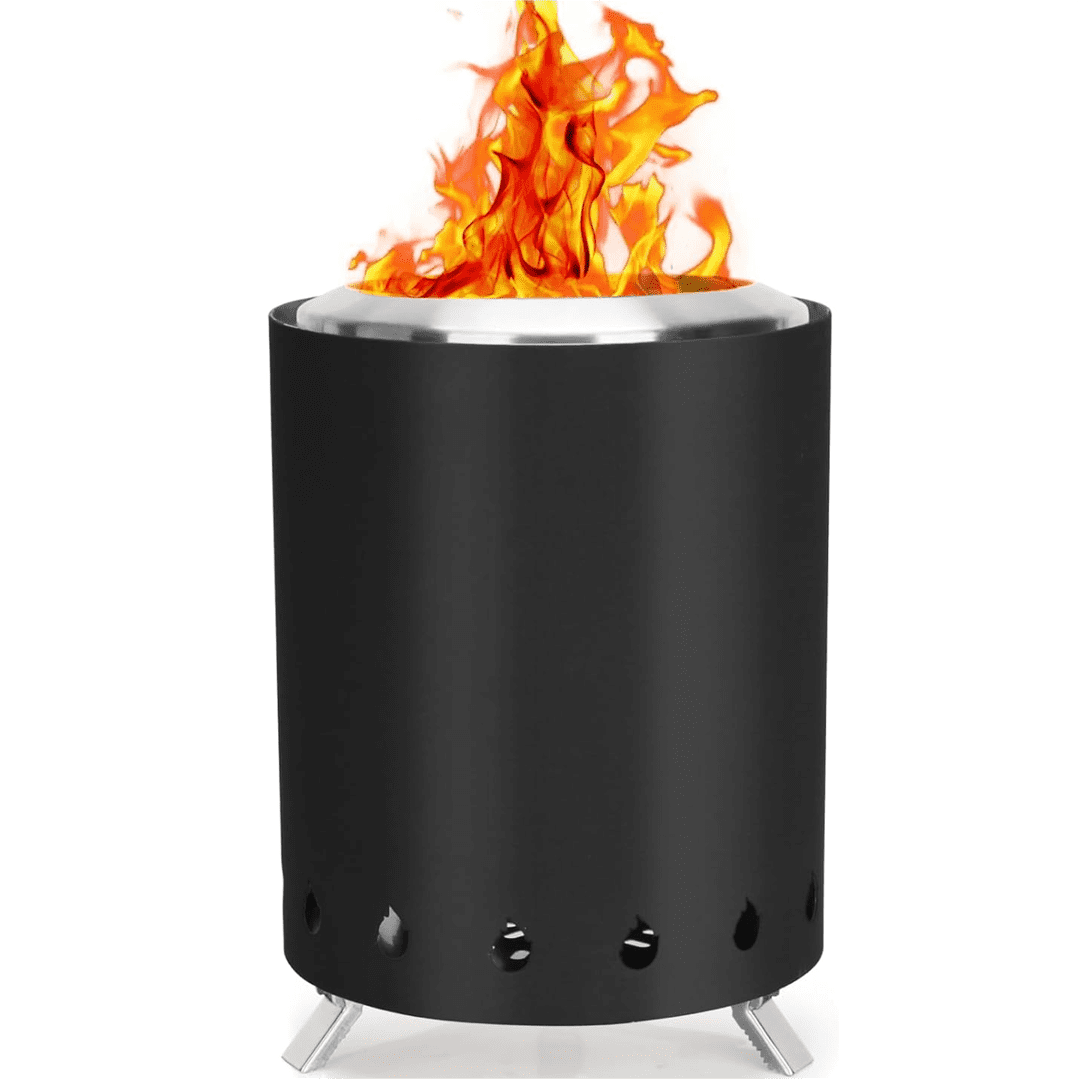 Tabletop Fire Pit with Portable Bag, Portable Smokeless Mini Fire Pit ...