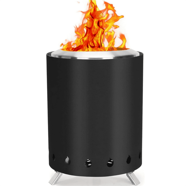 Tabletop Fire Pit with Portable Bag, Portable Smokeless Mini Fire Pit ...