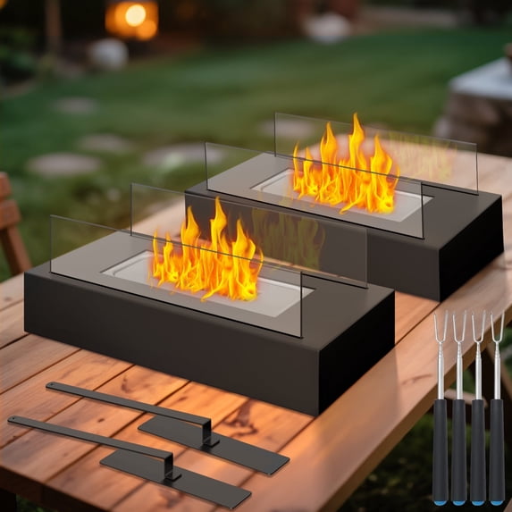 Tabletop Fire Pit Portable Indoor&Outdoor, UNTIMATY Table Top Fire Pit ...