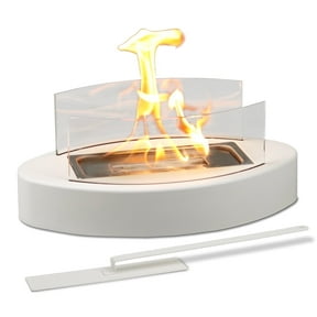 Housewise Portable Concrete Fire Pit - Indoor/Outdoor, For Table ...