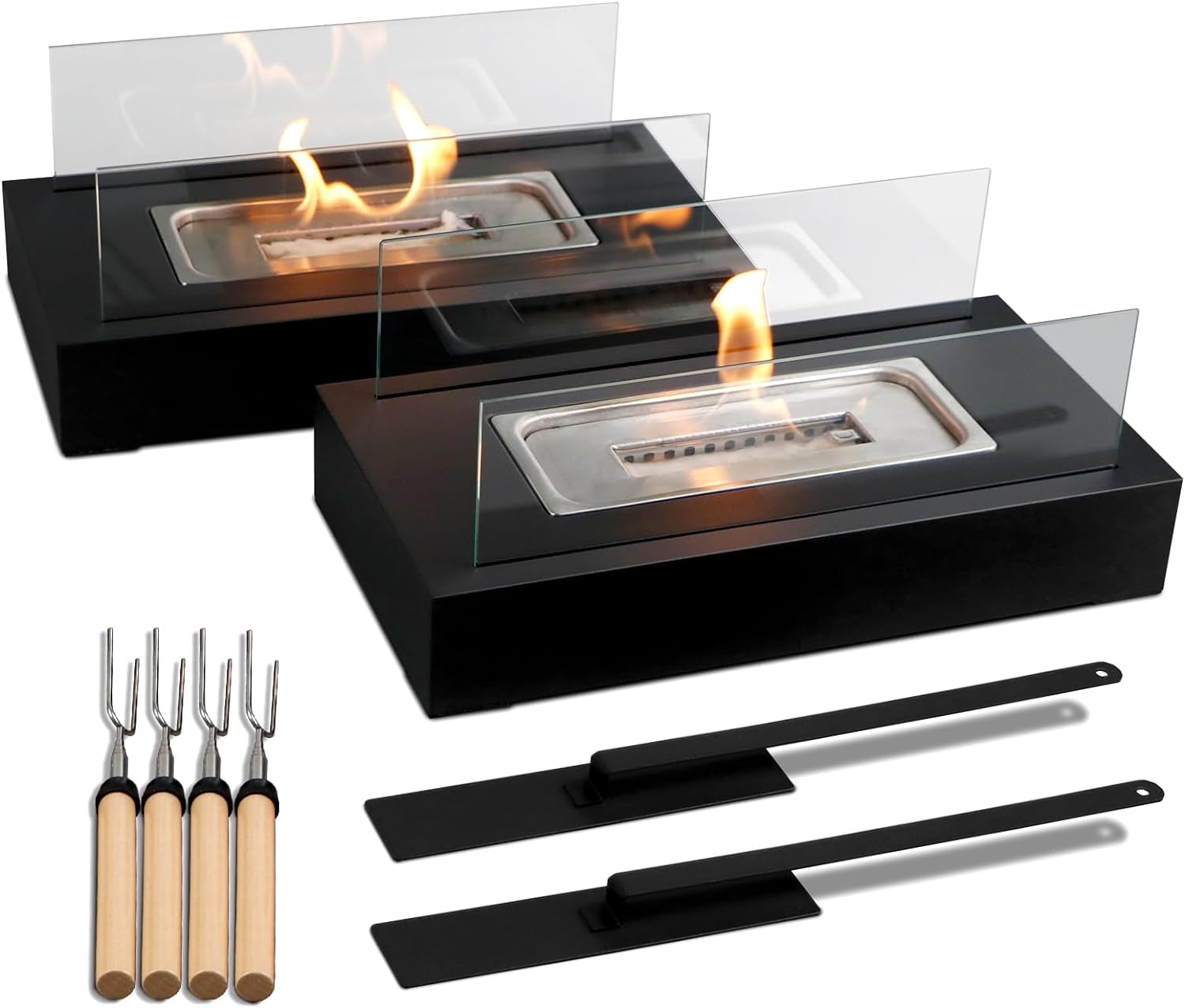 Tabletop Fire Pit with Smores Maker Kit Portable Indoor/Outdoor Mini ...