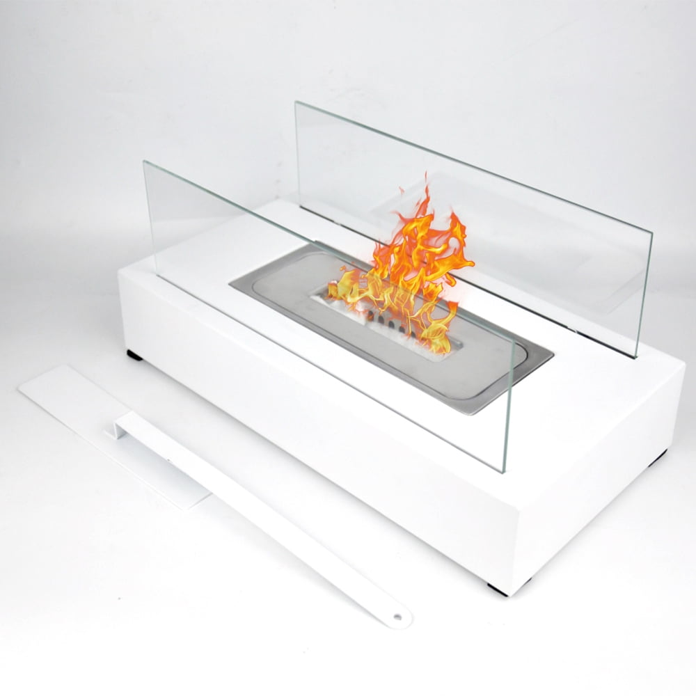 Tabletop Firepit,Steel Indoor Fire Modern And With Flames Portable ...