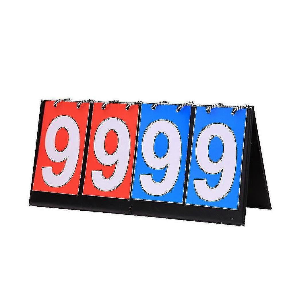 Tabletop Flip Scoreboard 2/4 Digit Portable Flip Sports Scoreboard ...