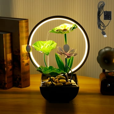 Miumaeov Rockery Waterfall Fountain Atomizing Humidifier Fengshui ...