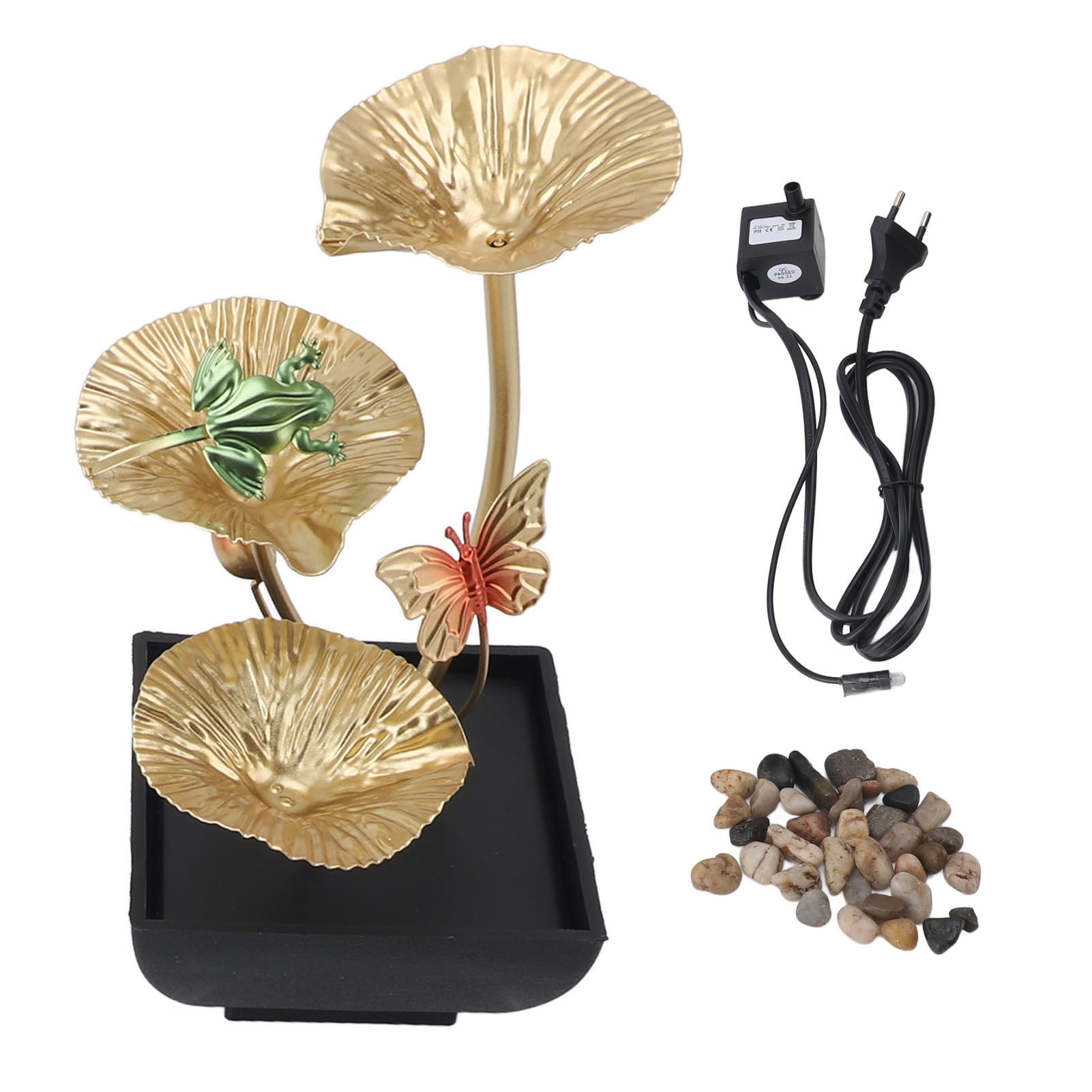 Tabletop Fountain 3 Tier Waterflow Fountain With Stones Decoration ...