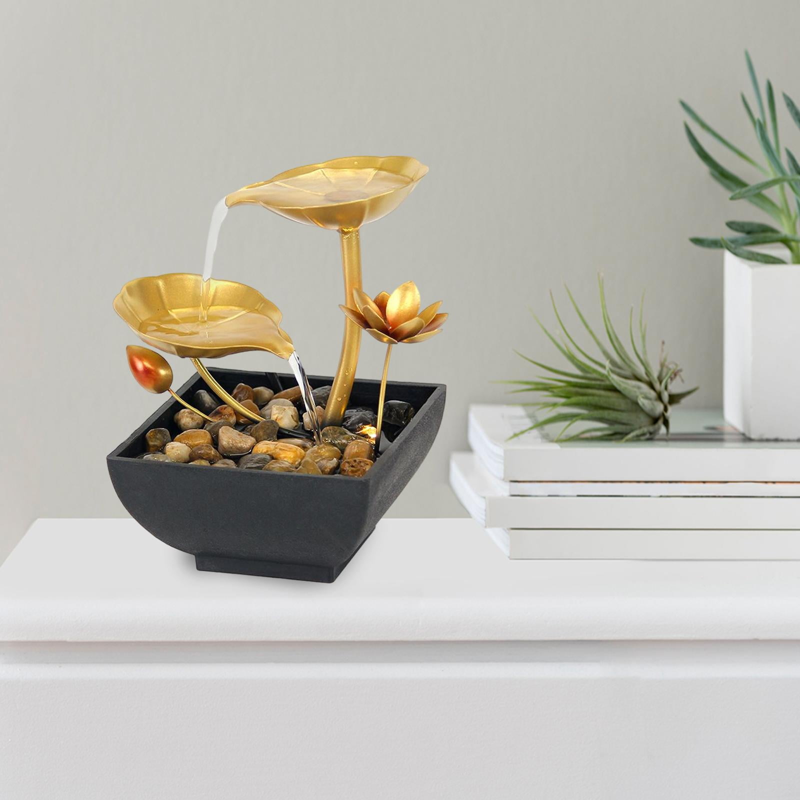 Tabletop Fountain, Meditation Desk Fountain Cascading Desktop Fountains ...