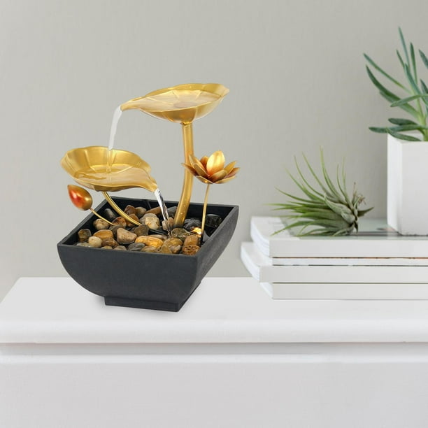 Tabletop Fountain, Meditation Desk Fountain Cascading Desktop Fountains ...