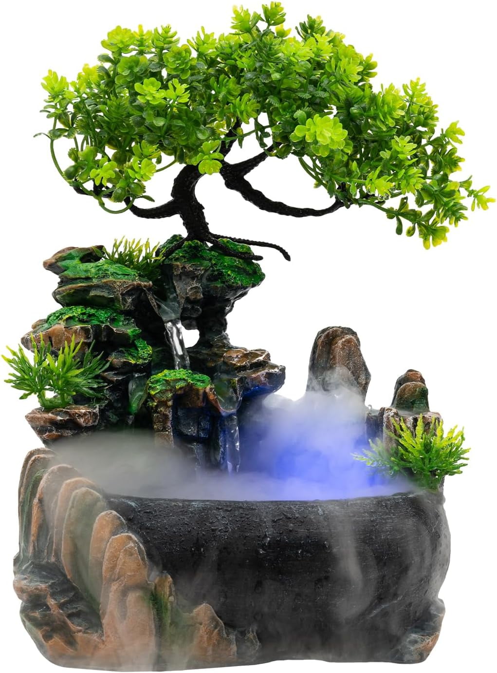 Tabletop Fountain Rockery Waterfall Fountain Desktop Mini Rockery ...