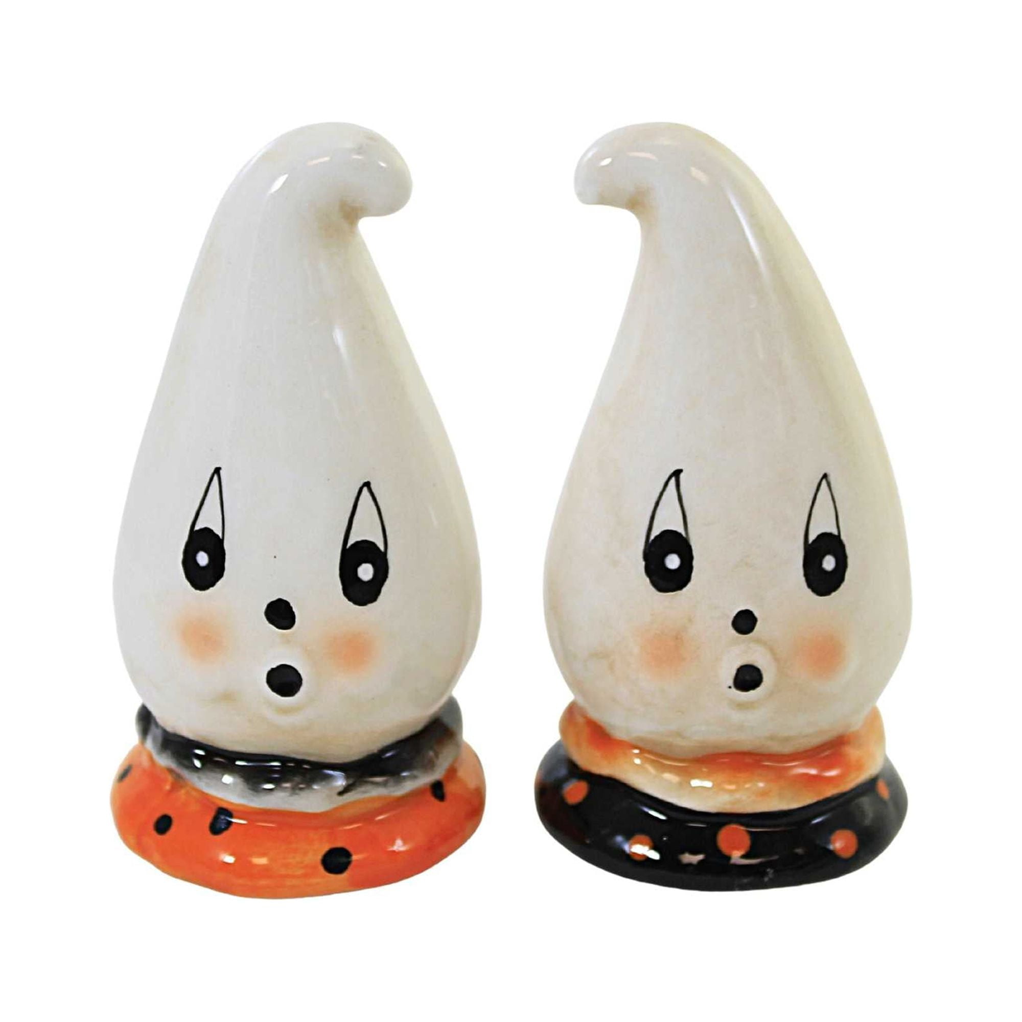 Tabletop Ghost Salt And Pepper Shakers Ceramic Halloween Boo Spooky ...