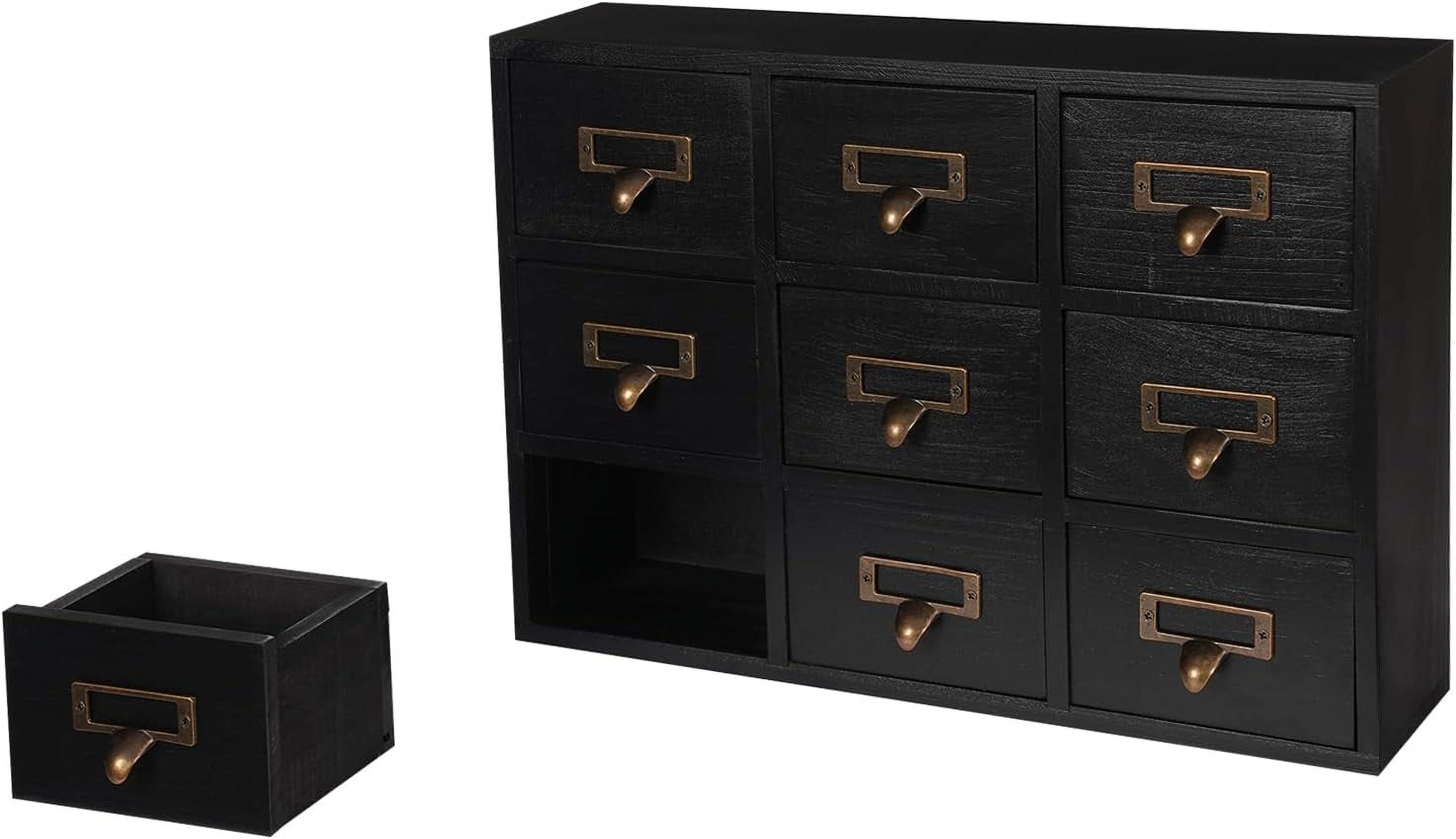 Tabletop Herb Storage Box, Apothecary Chests & Cabinets with 9 Drawers ...