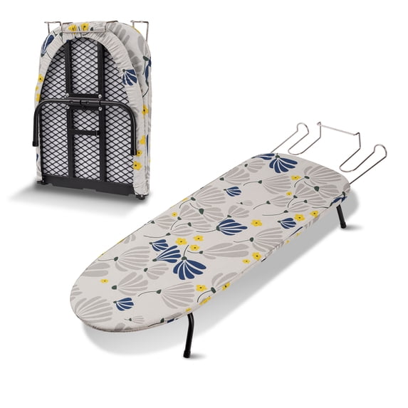 Tabletop Ironing Board, Metal Mesh Panel, Compact Folding Design, Heavy ...