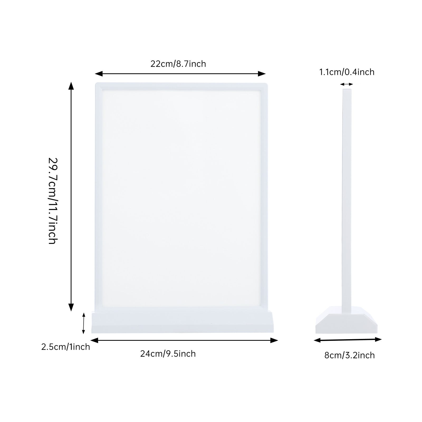Tabletop LED Sign Holder with Double-Sided Design for Eye-Catching ...
