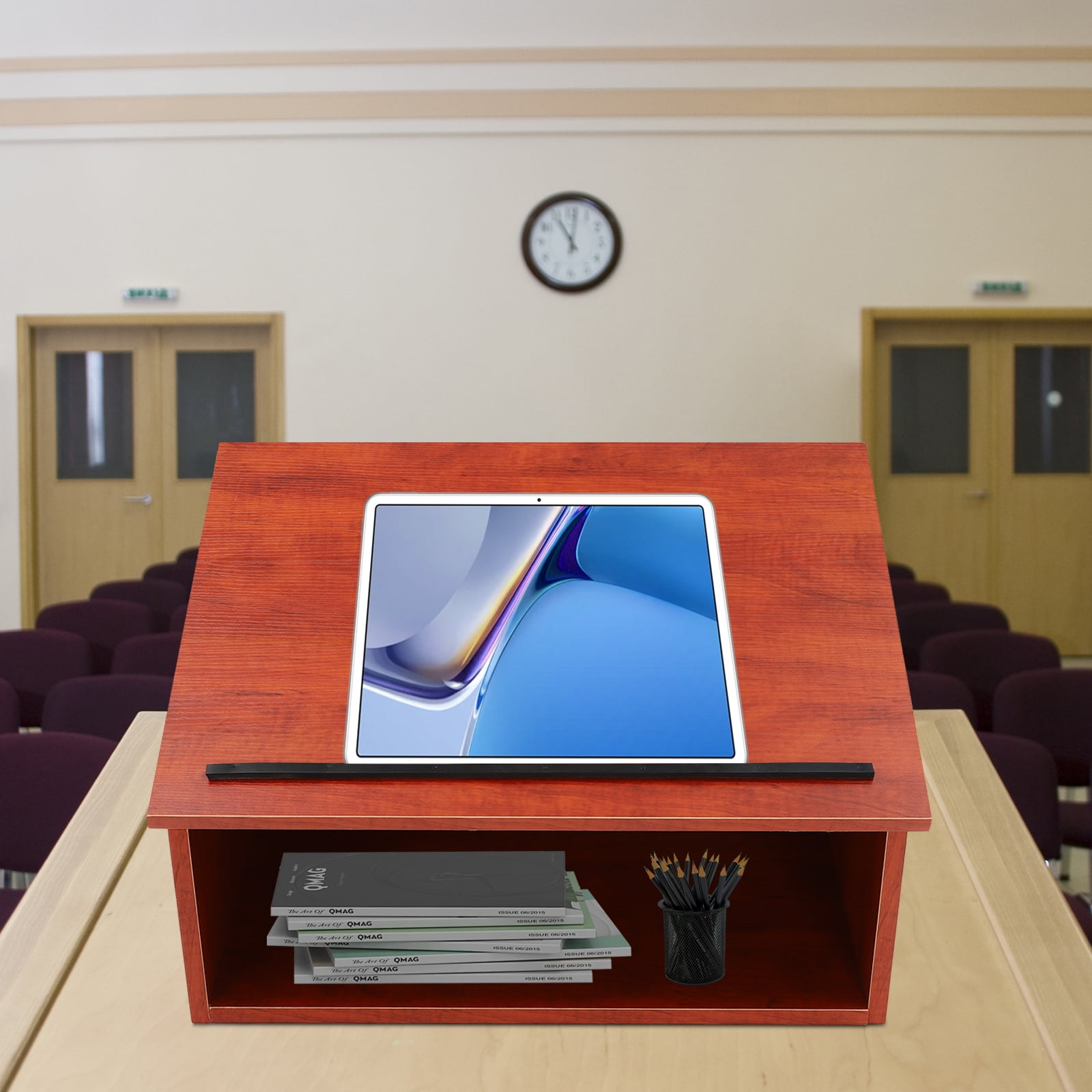 Tabletop Lectern Classroom Presentation Lectern Table Top Lectern 23.75 ...