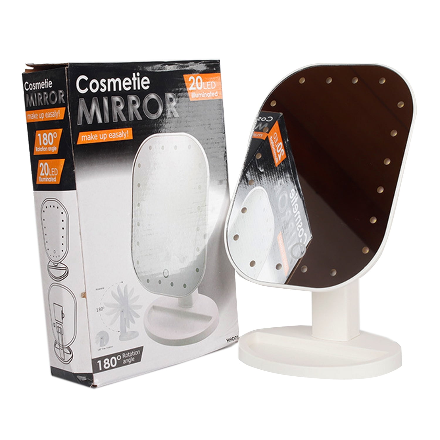 Tabletop Makeup Mirror, 180° Swivel Cosmetic Mirror for Table Desk ...