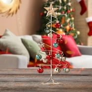 Ornament Display Stand - Metal Christmas Tree Ornament Holder, 6' Gold ...