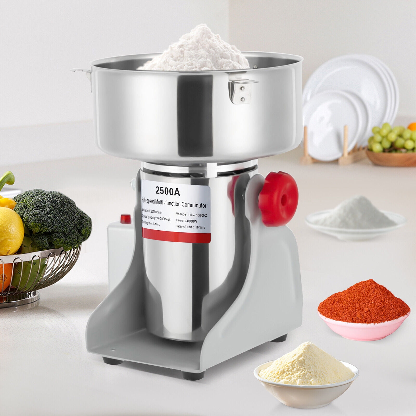Tabletop Mount Corded Spice Grinder Countertop Electric High Speed ...