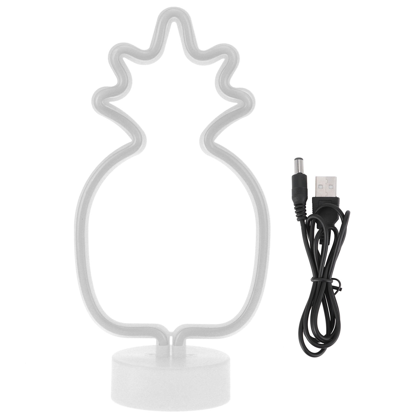 Tabletop Neon Sign Light Unique Shaped Night Lamp with Holder Base for ...