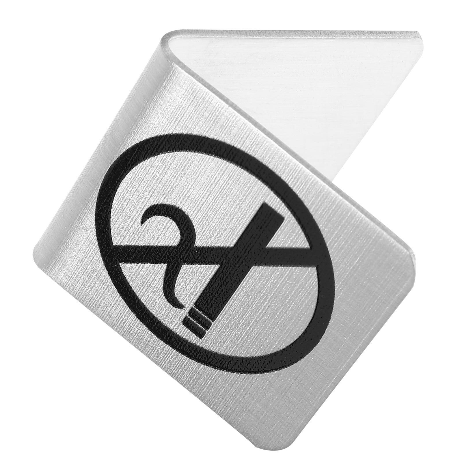Tabletop No-smoking Sign Stainless Steel Table Warning Sign Stop ...