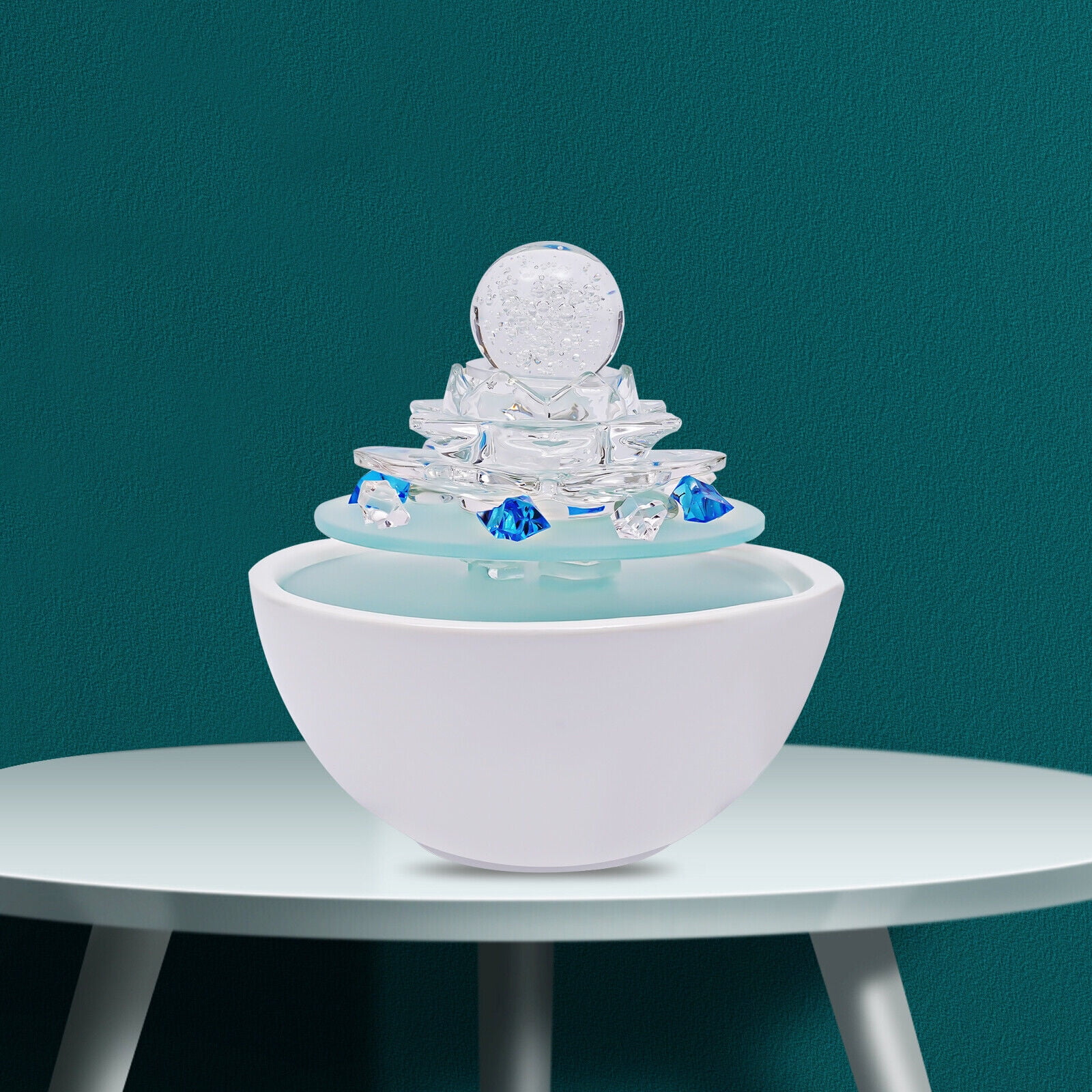 Tabletop Ornament Fountain Waterfall Indoor Table Top Water Feature ...