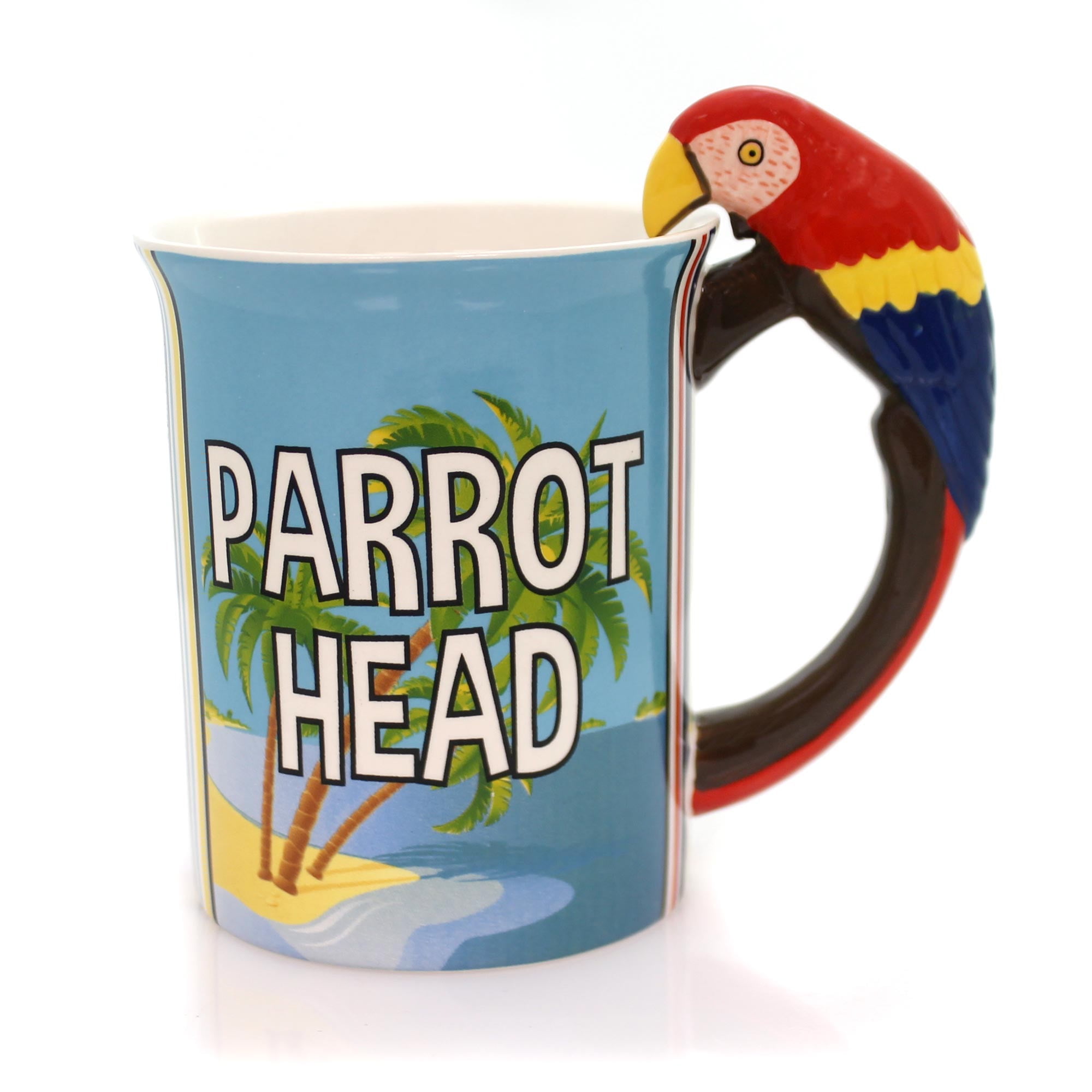 Tabletop Parrot Head Mug Ceramic Margaritaville Beach Ocean 6000154 ...